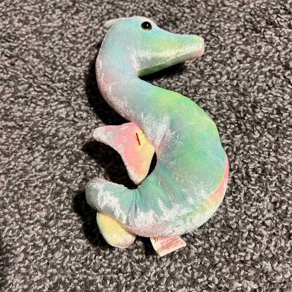 Ty | Toys | Ty Beanie Babies Neon Seahorse | Poshmark